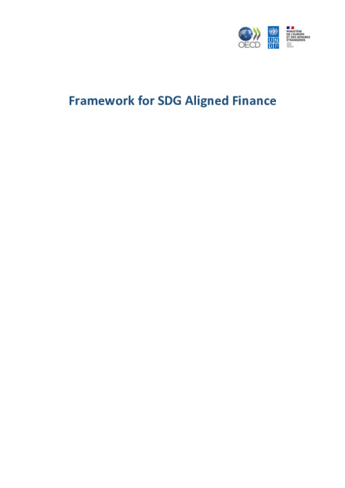 Framework for SDG Aligned Finance | Sustainable finance hub